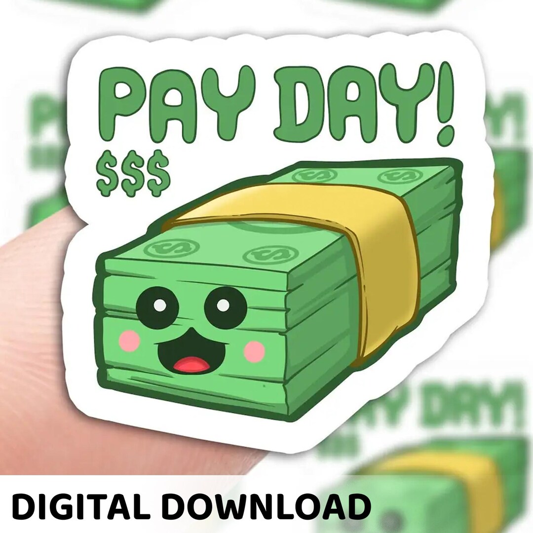 Mini Digital Pay Day Clipart- Full Commercial Rights / PNG Reminder ...