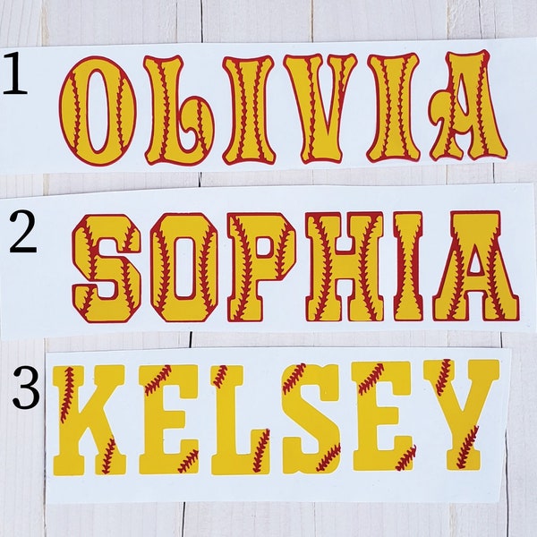 Softball Wall Decal - Etsy