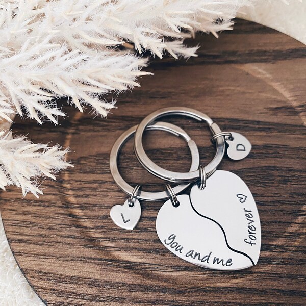 Half Heart Keychain - Etsy