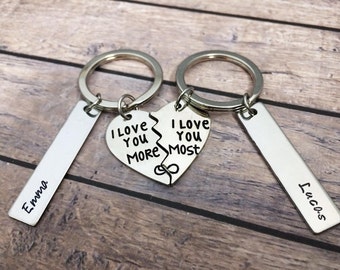 Heart keychain | Etsy