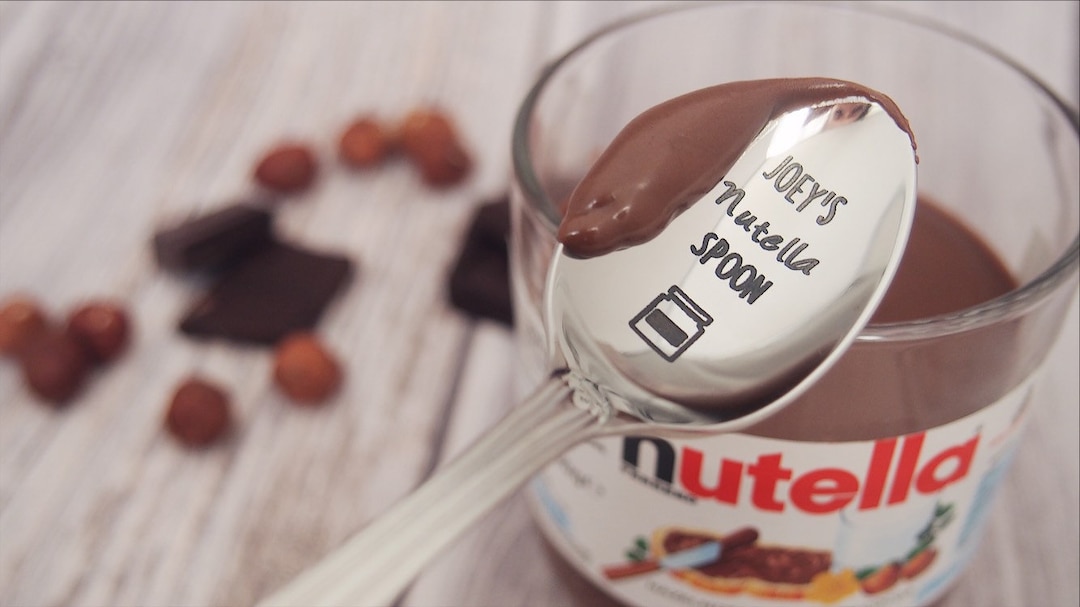 Nutella Tea Coffee PB Spoon - Personalized Custom Spoon Engraved Gift ...