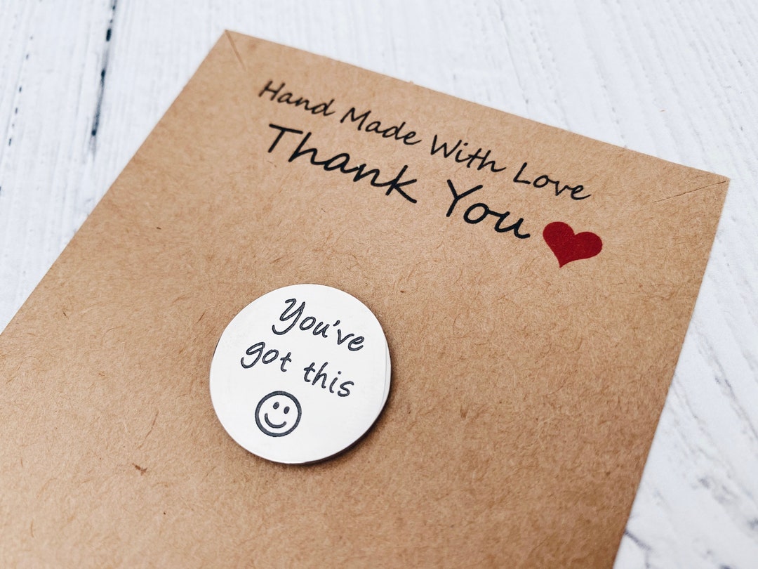 Motivational Courage Token 22mm Gift - Lucky Token Wallet Insert Coin ...