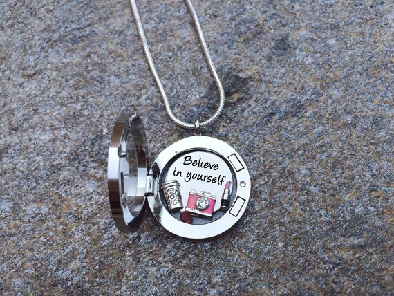 Floating Memory Locket Necklace Gifts Personalised Memory - Etsy