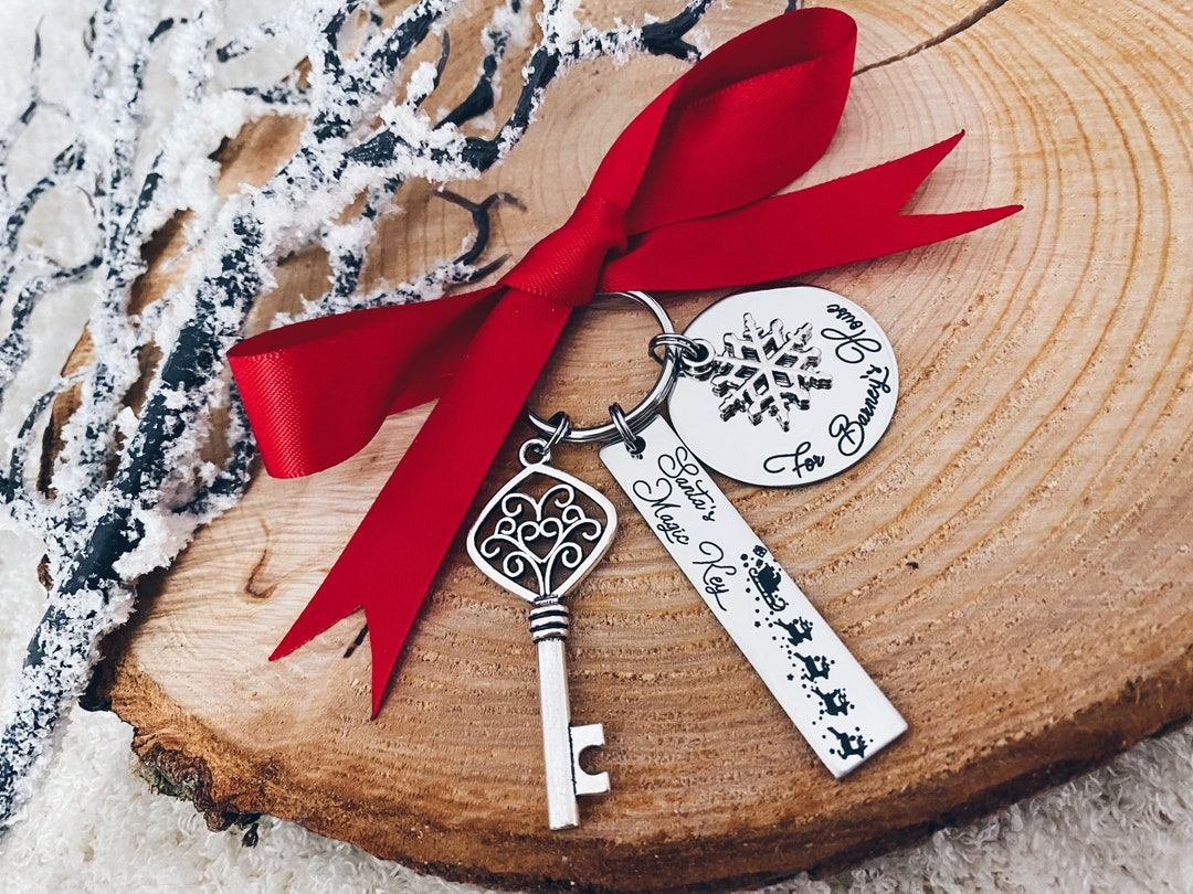 Santa's Magic Key Personalised for Christmas Eve Box Engraved - Tree ...