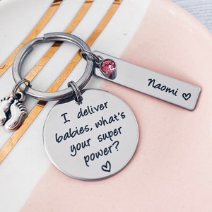 Midwife Appreciation Doulas Obstetrician Funny Keychain Gift - Thank ...