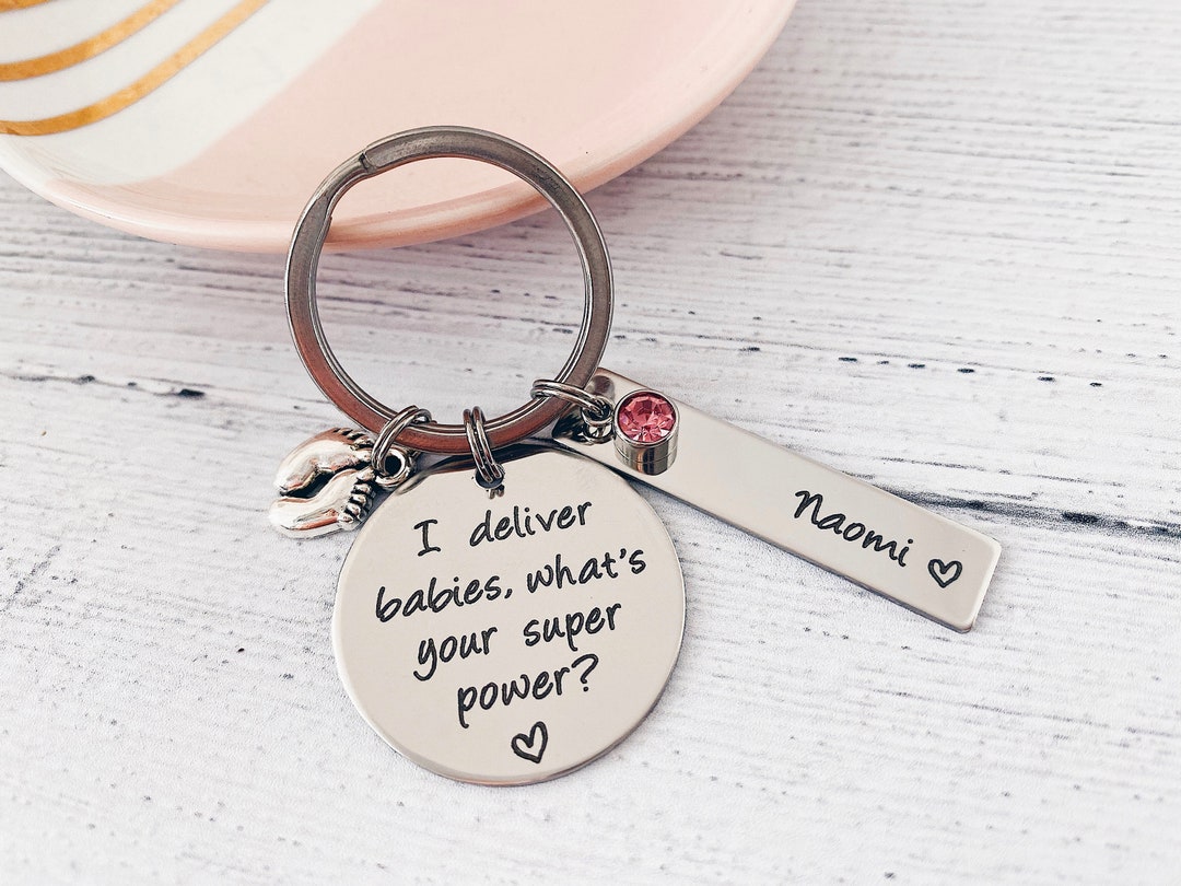 Midwife Appreciation Doulas Obstetrician Funny Keychain Gift - Thank ...