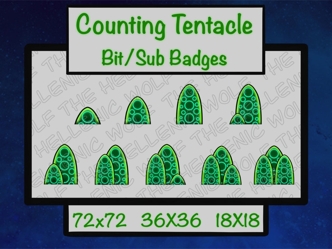 Cthulhu Themed Streamer Pack emotes and Sub/bit Badges - Etsy