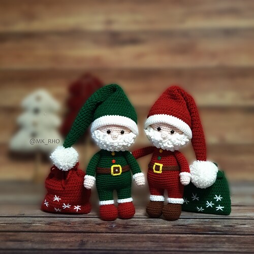 Mini Santa Amigurumi Pattern Crochet Christmas Pattern - Etsy