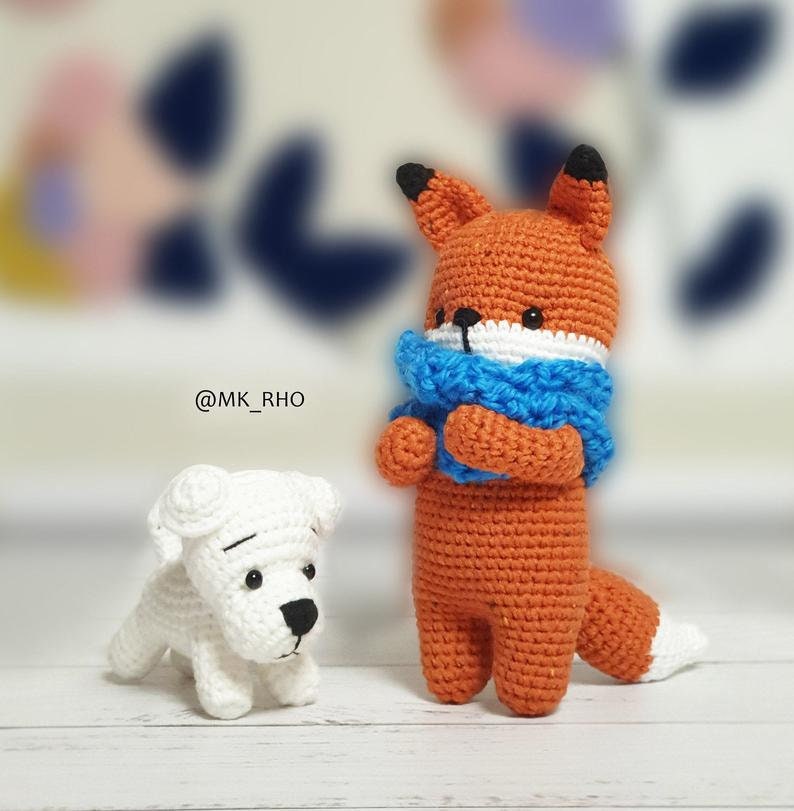 Crochet Pattern Amigurumi Pattern Foxbunnypuppy Set. - Etsy
