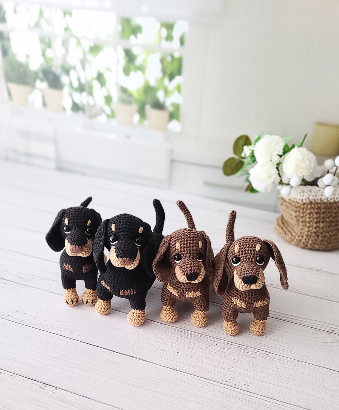 Crochet Dachshund Pattern: Amigurumi Dog (PDF) - Etsy