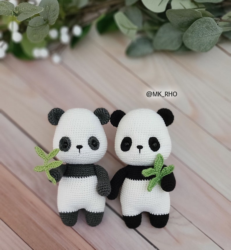 Amigurumi Pattern Mini Panda Crochet Panda PDF Crochet - Etsy UK