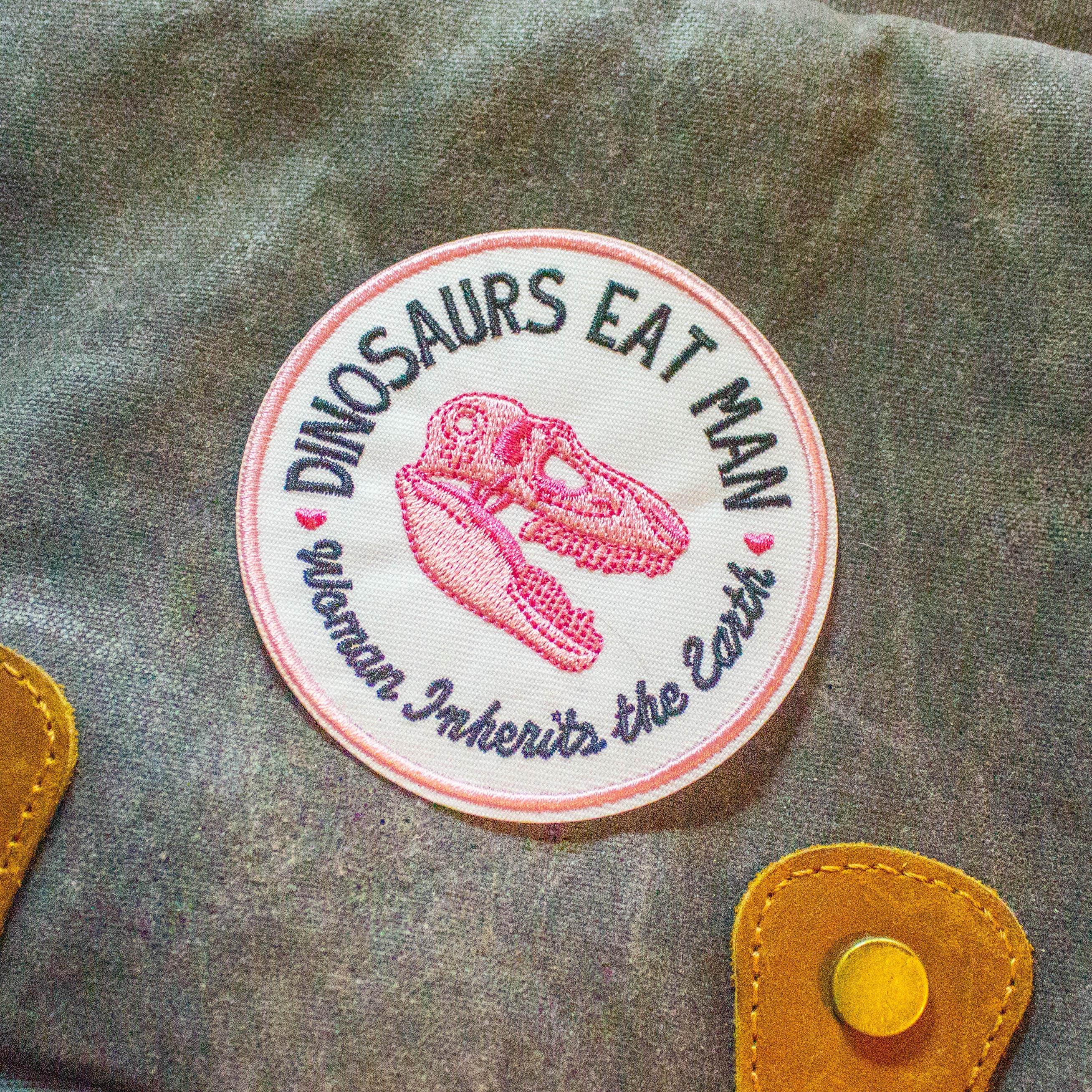 Dinosaurs Eat Man Patch, Jurassic Park Inspired, Girl Power - Etsy