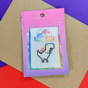 Error 404 Dinosaur Pin, IT Crowd Trex Dino Gift - Etsy