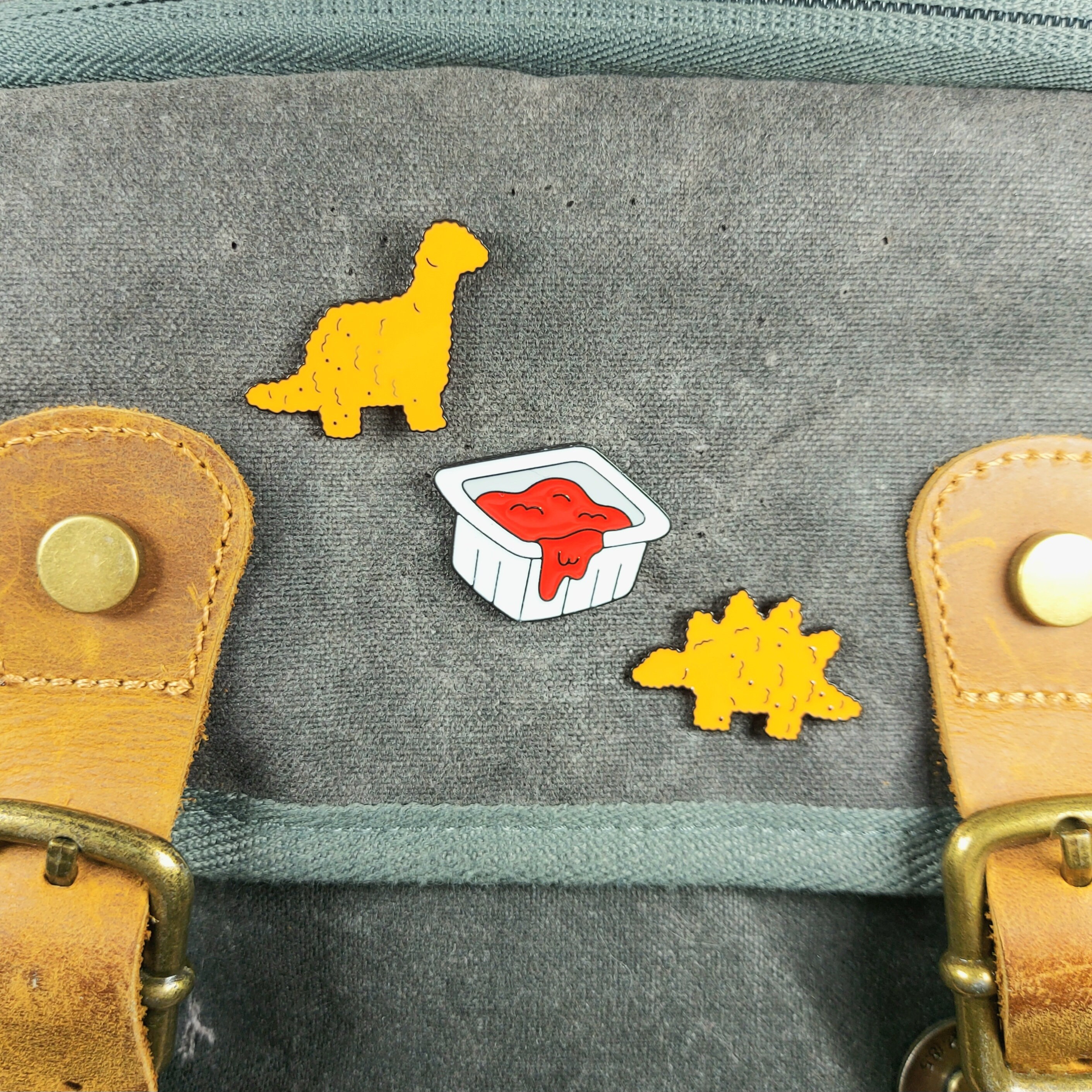 Cute Nugget Dinosaur Pin Set, Jurassic World Park, Dinosaurs Gift, Xmas ...