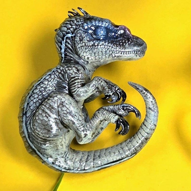 RAPTOR MALE - Isla Sorna Edition - Tinysaur Collectable, Baby Dinosaur ...