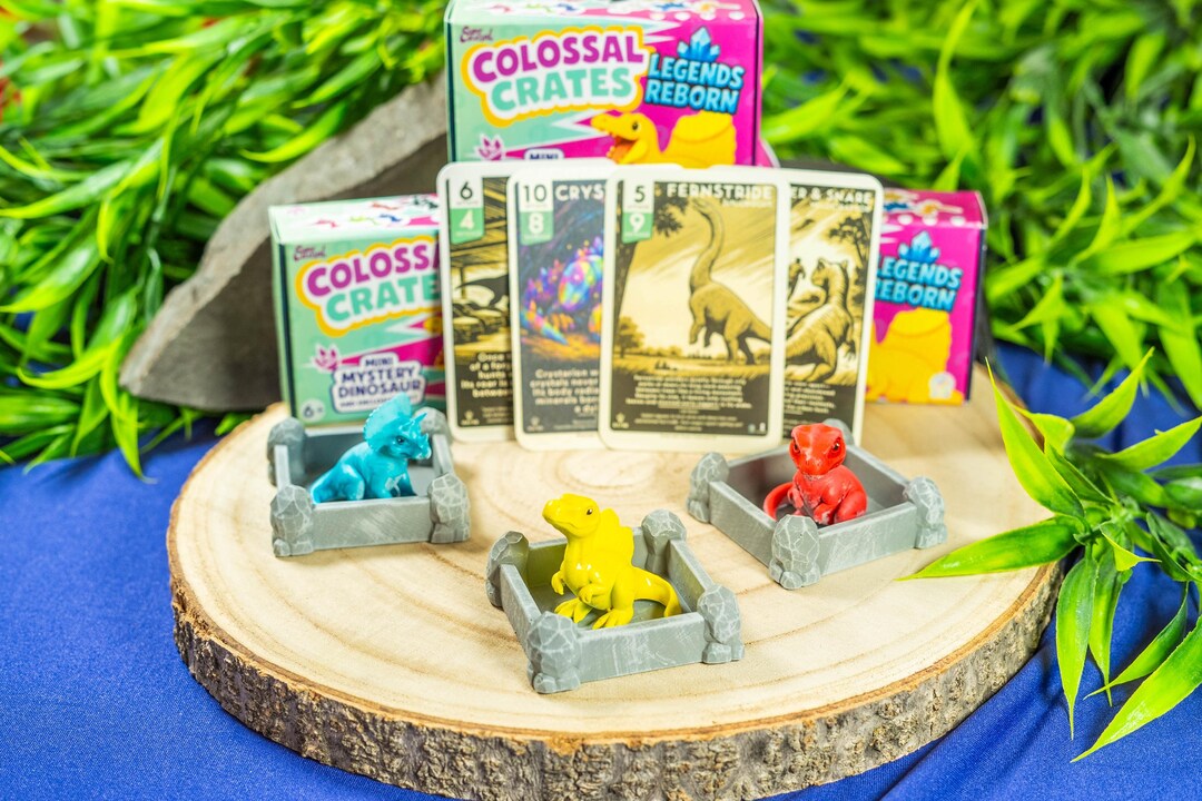 Dinosaur Mystery Box – Mini Prehistoric Model, Collectible Trading Card ...