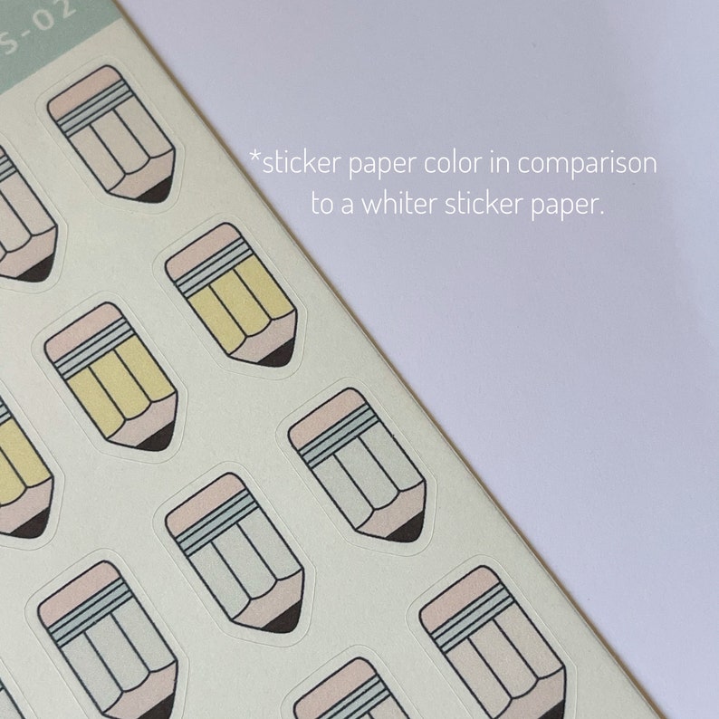 Pencil Sticker Sheet Stickers for Planners Journals - Etsy