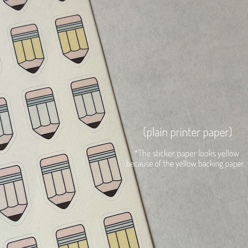 Pencil Sticker Sheet Stickers for Planners Journals - Etsy