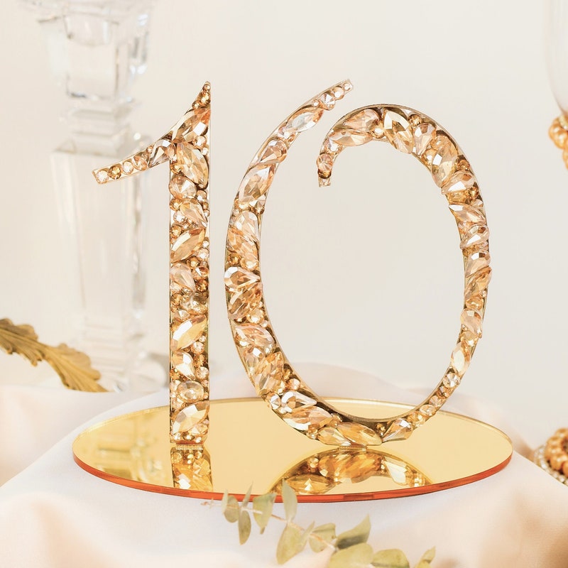 Gold Table Numbers - Etsy
