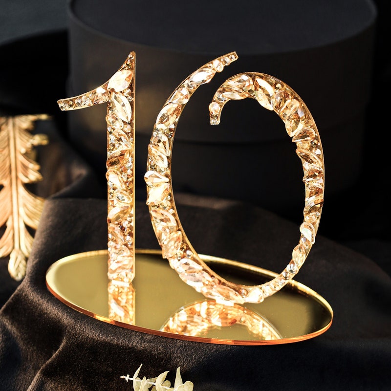 Gold Table Numbers - Etsy