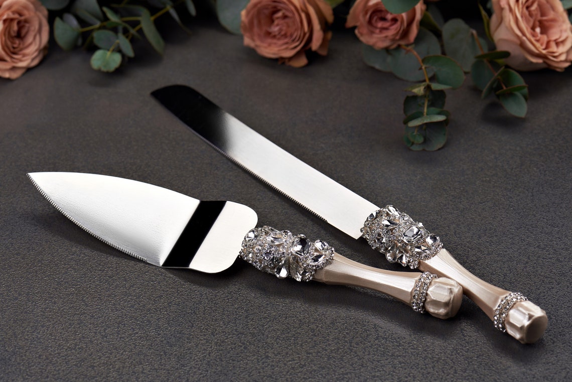 Personalized Wedding Cake Server Set Wedding Cake Knife | Etsy