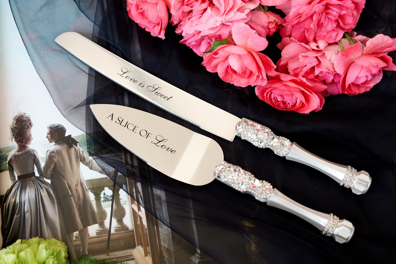 Wedding Cake Server Set Wedding Cake Knife Cutting Set Silver - Etsy