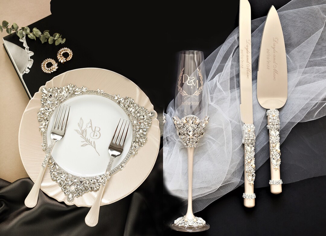 Personalized Flute and Cake Set for Quinceañera Toasting Glass Sweet 16 ...