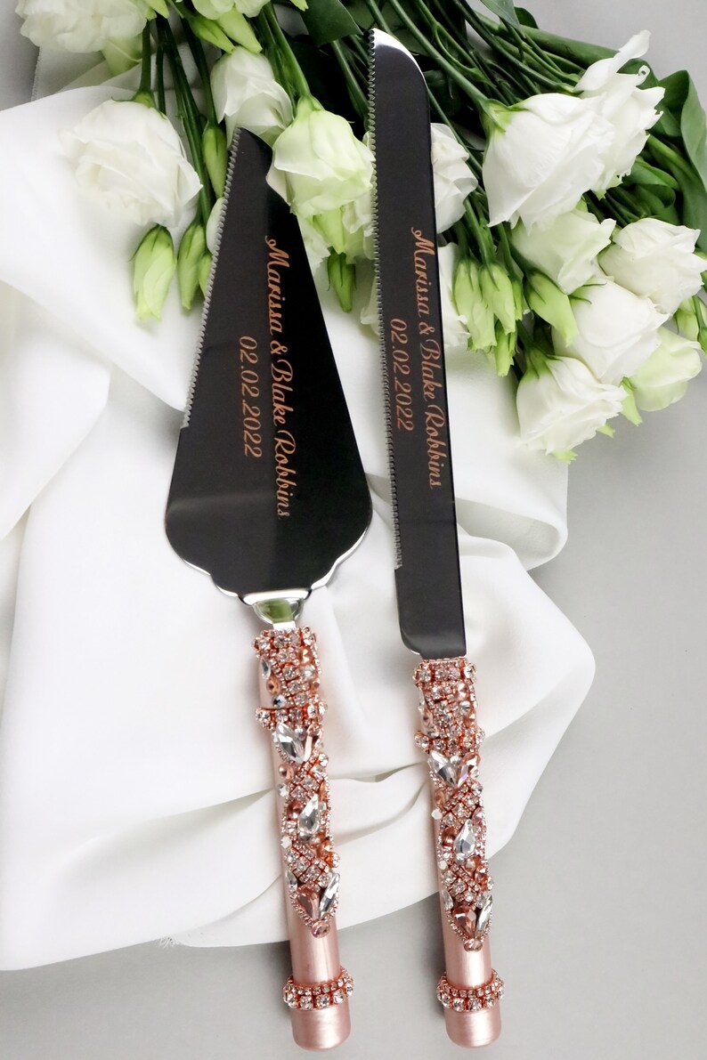 Personalized Wedding Cake Cutting Set Wedding Cake Knife - Etsy