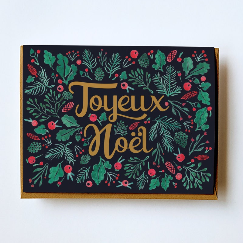 Joyeux Noel Card - Etsy