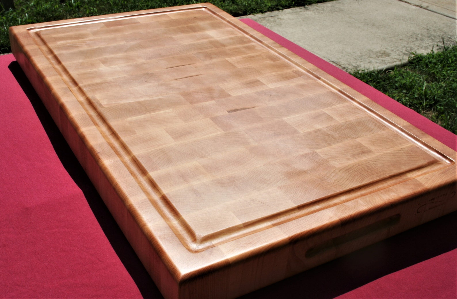 Large Maple End Grain Cutting Board - Etsy