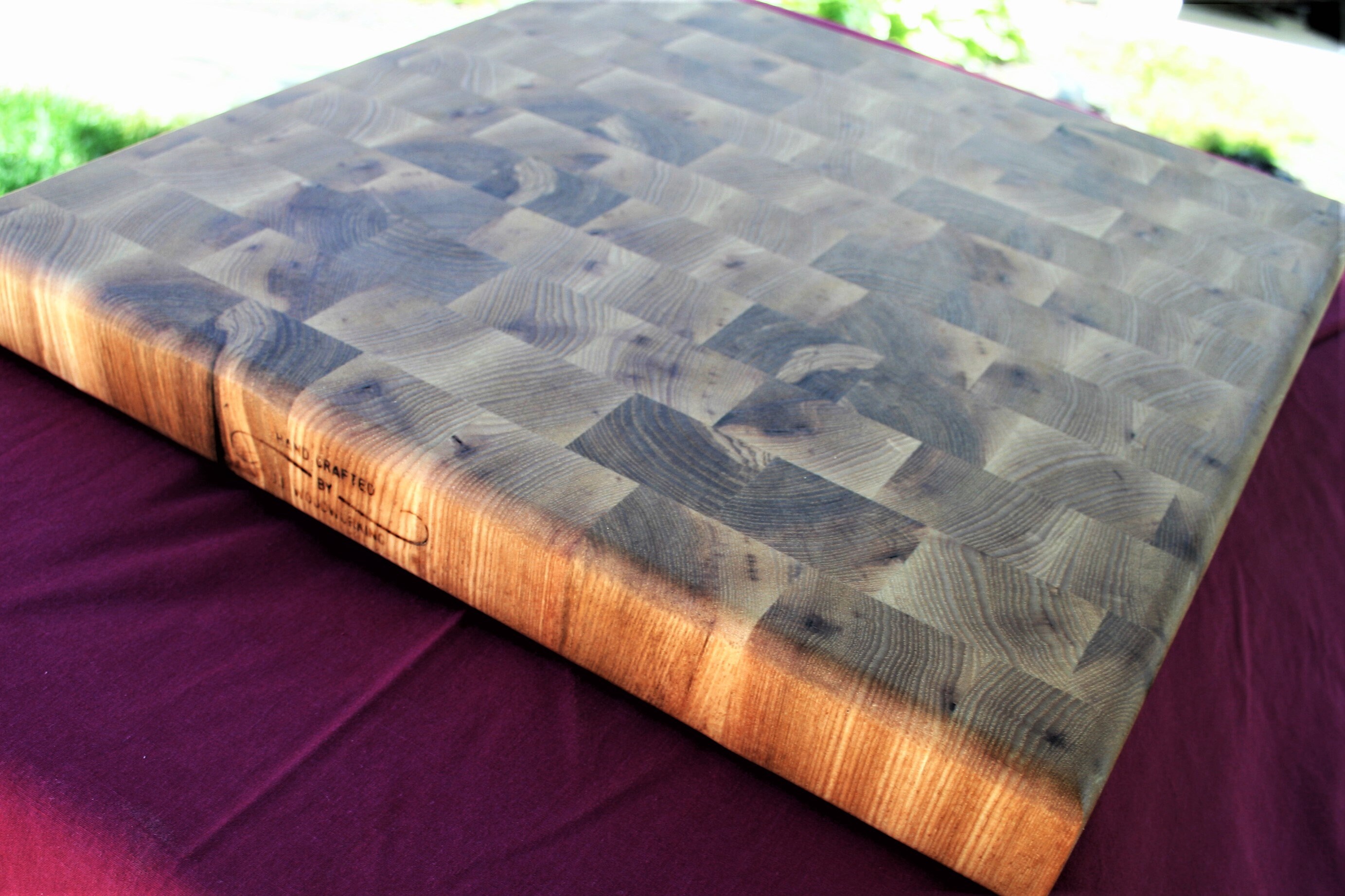 Large Ash End Grain Cutting Board - Etsy