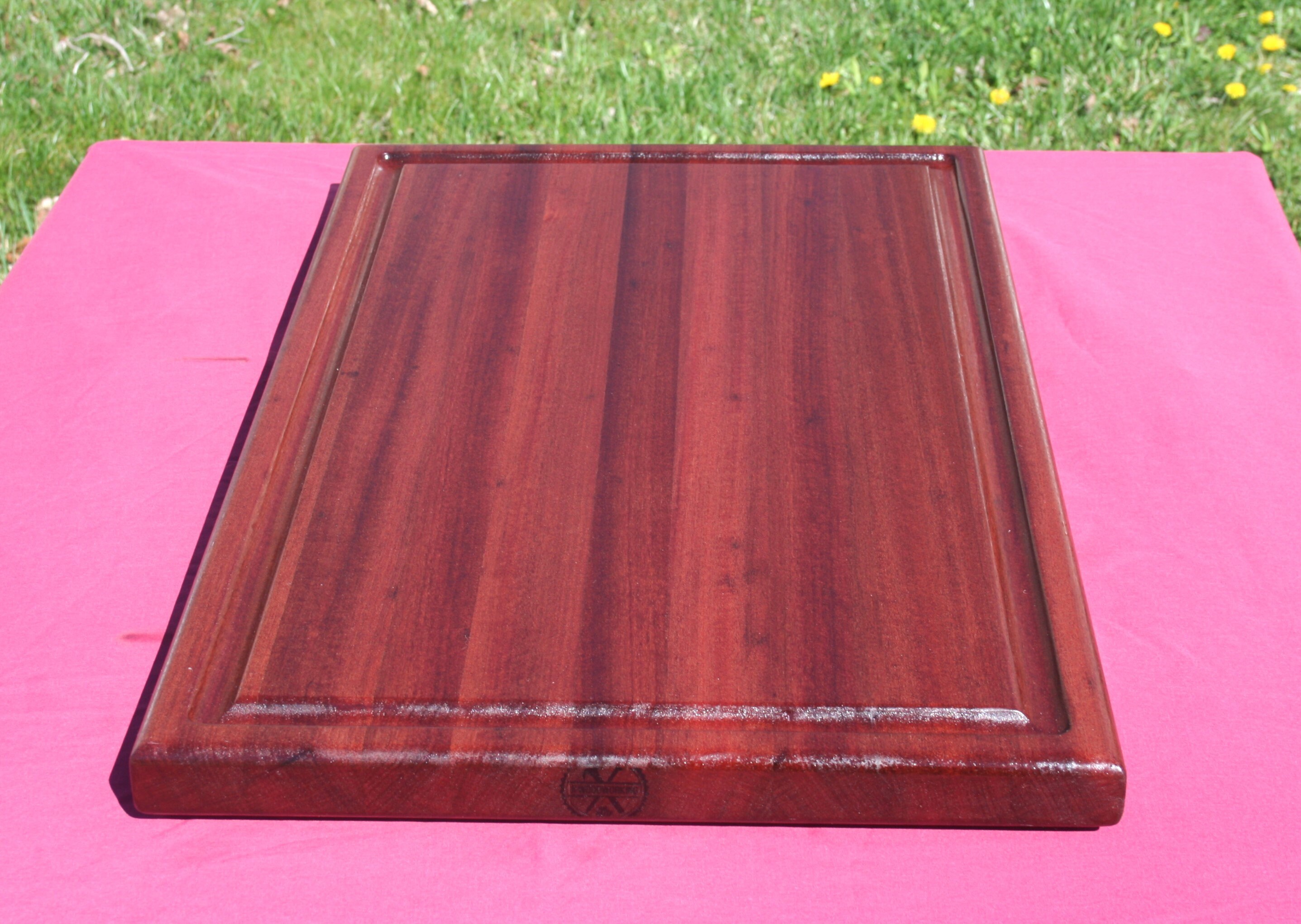 Sapele Edge Grain Cutting Board - Etsy