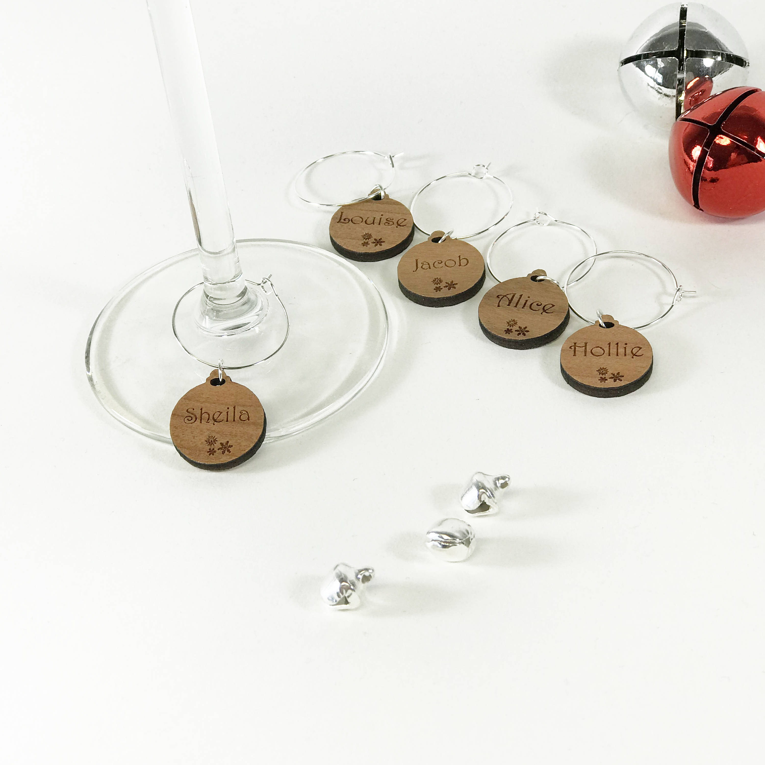 Wine Glass Charms, Luxury Christmas Table Place Settings, Christmas ...