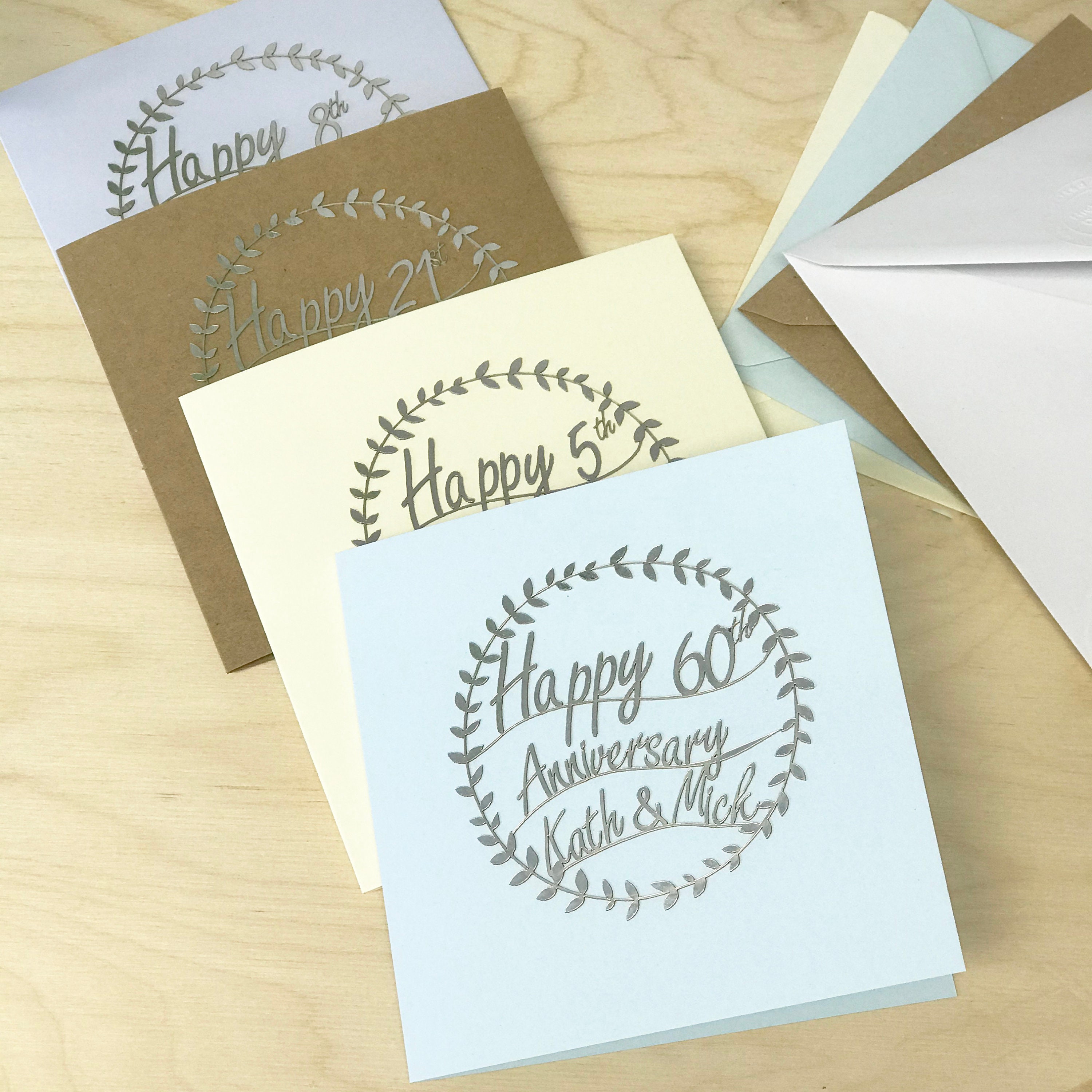 Jubiläumskarten personalisierte Jubiläumskarten - Etsy.de