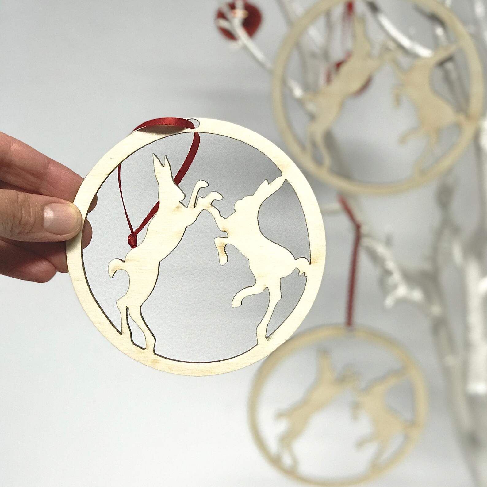 Boxing Hares Decoration Boxing Hares Boxing Hares Themed - Etsy UK