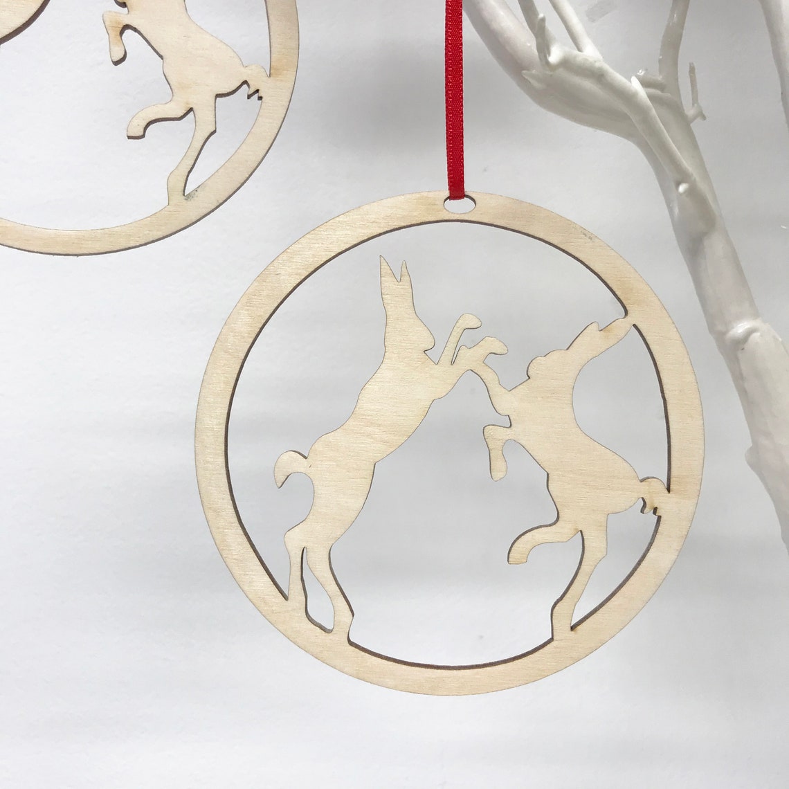 Boxing Hares Decoration Boxing Hares Boxing Hares Themed - Etsy UK