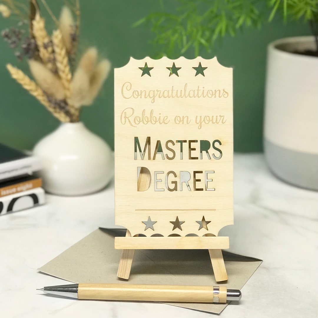 Masters Degree Card, Masters Congratulations Gift - Etsy
