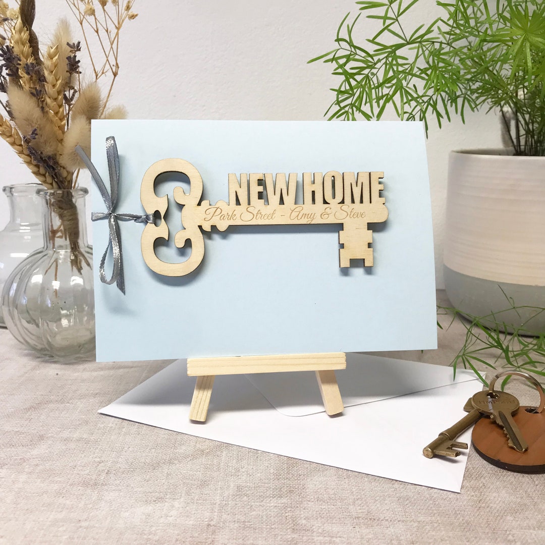 New Home Card, Housewarming Cards, Personalised New Home Cards - Etsy
