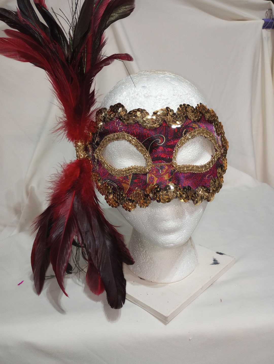 One of a Kind, Hand Crafted, Custom Party Mask - Etsy
