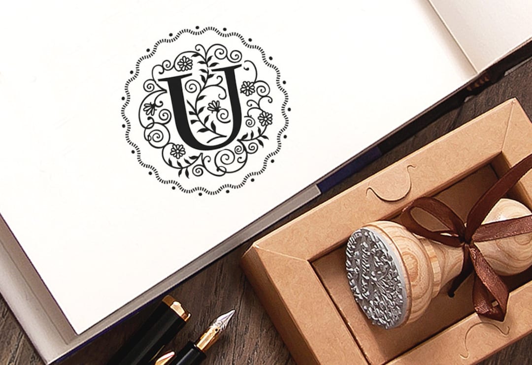 LETTER U STAMP - Eerste Brief U - Monogram Geschenk - Persoonlijke ...