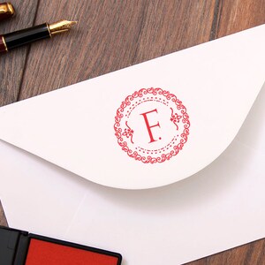MONOGRAM F STAMP - Birthday Gift Stamp - Unique Birthday Gift - Letter ...