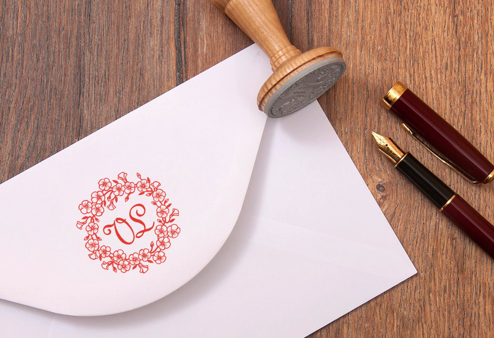 CUSTOM INITIAL STAMP Monogram Stamp Initial Gift Stamp | Etsy