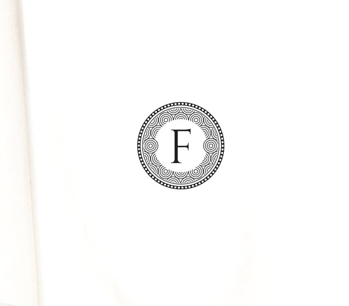 F Stamp Letter Monogram Name Initial Packed Unique Crafted - Etsy