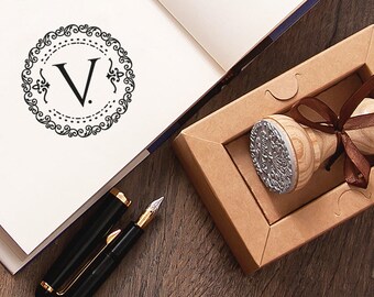 PERSONALIZED INITIAL STAMP Custom Monogram Stamp Birthday | Etsy