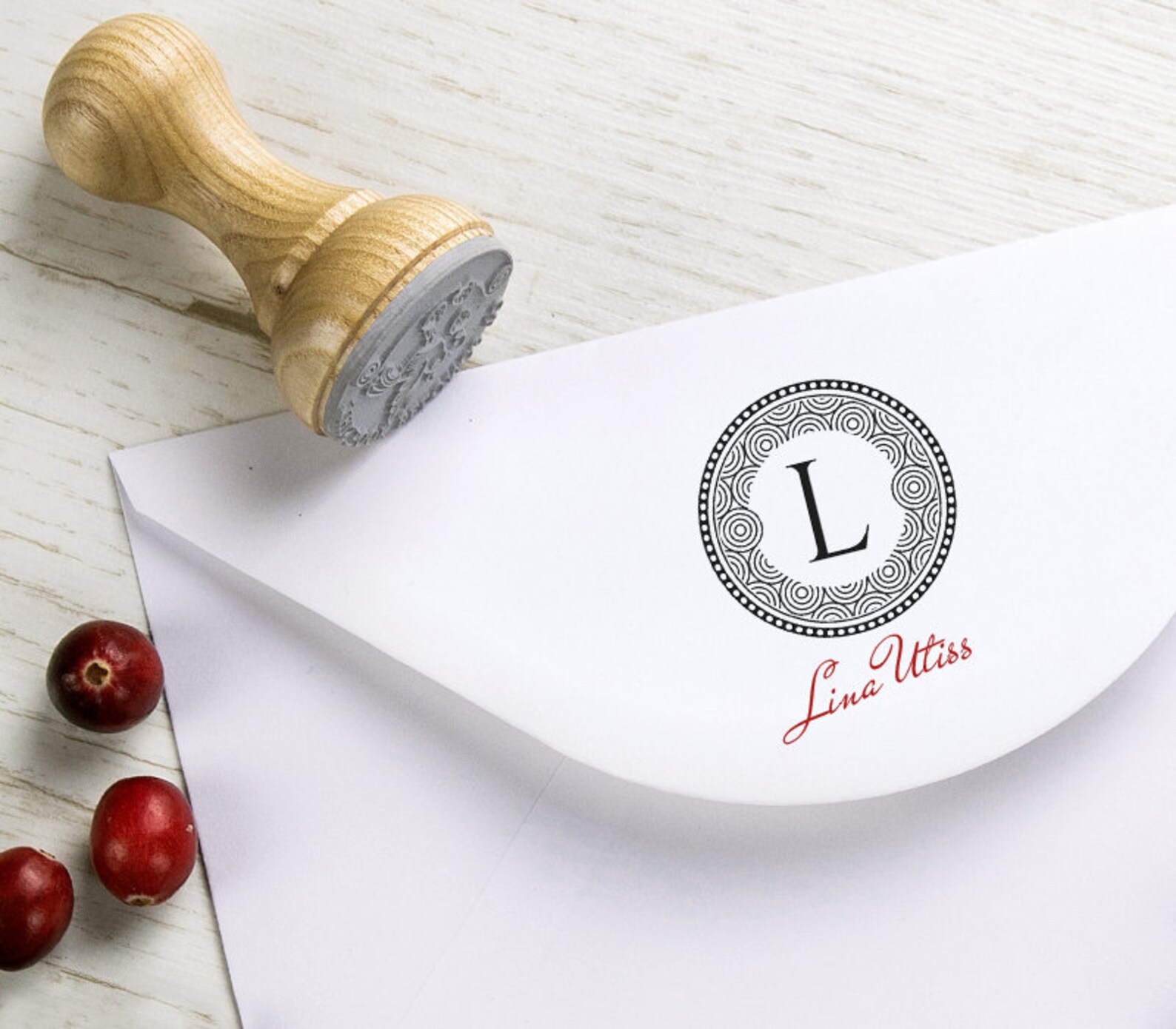 L Stamp Letter Monogram Name Initial Packed Unique Crafted - Etsy