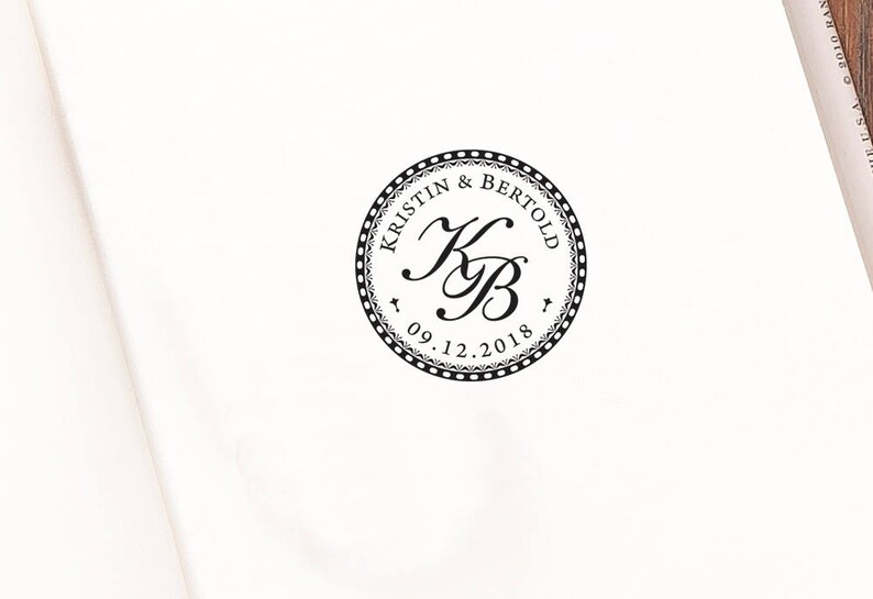 Custom Wedding Initial Stamp - Personalized Engagement Gift - Etsy