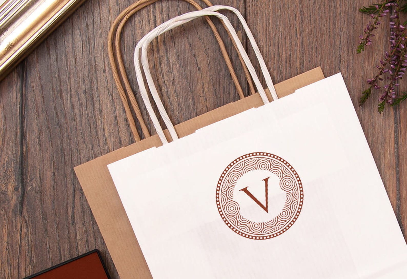 LETTER V STAMP - Monogram V Stamp - Business Card Stamp - Initial Gift ...