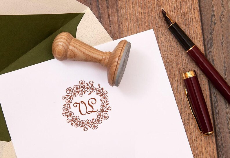 CUSTOM INITIAL STAMP Monogram Stamp Initial Gift Stamp | Etsy