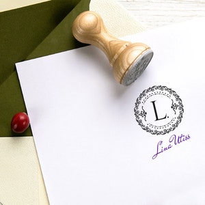Letter L Rubber Stamp, Monogram Name Initial L, Alphabet Letter L ...