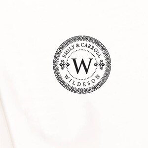 FAMILY INITIAL STAMP - Custom Family Gift - Personal Stamp Gift ...